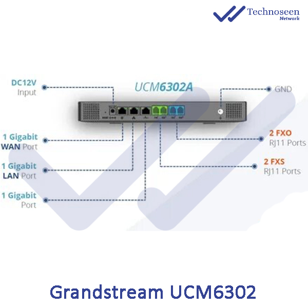 قیمت و خرید مرکز تلفن تحت شبکه گرنداستریم UCM6302